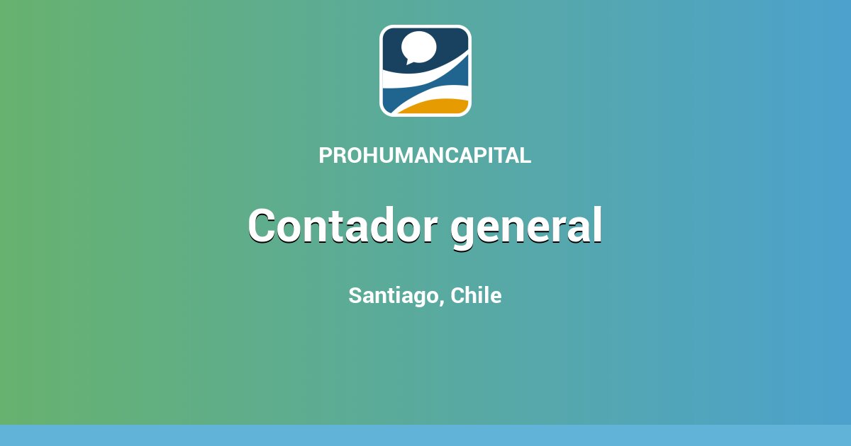 CONTADOR GENERAL - Santiago